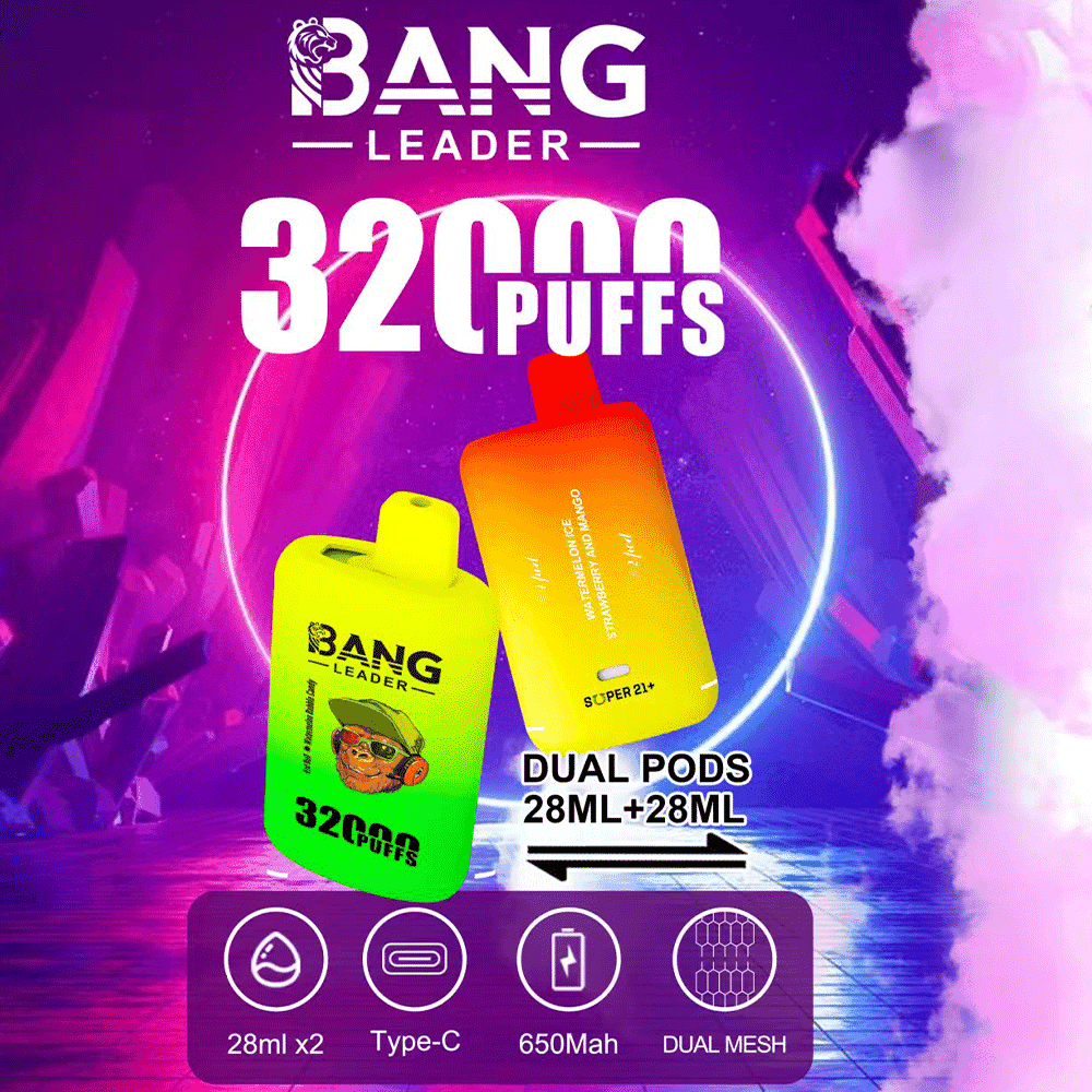 Bang Leader 32000 – 32K Puffs Double Taste Disposable Vape - CinaVape